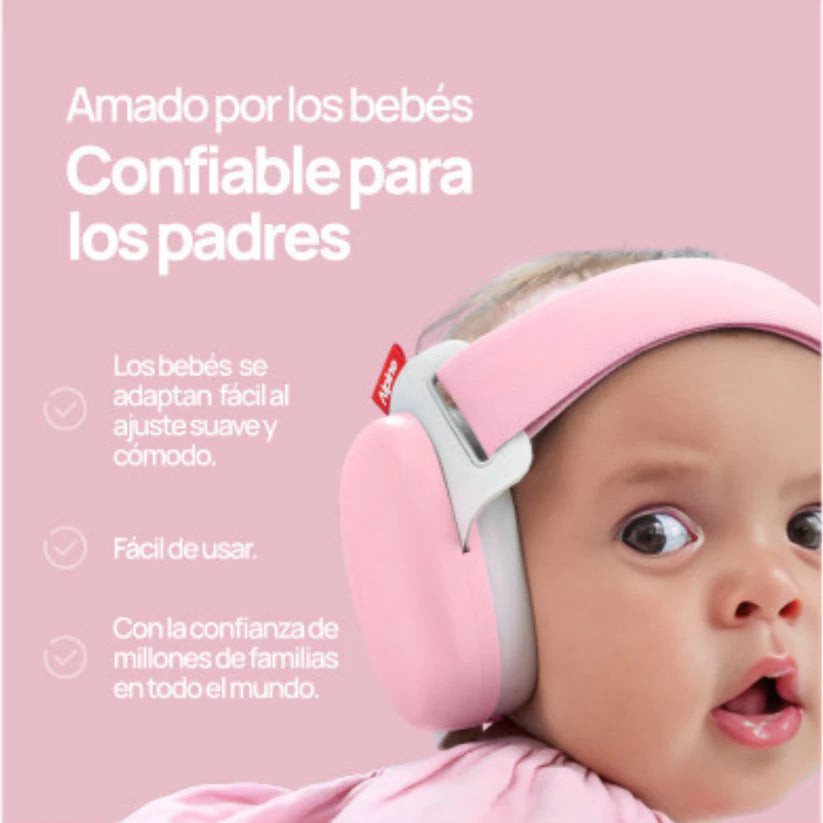 Audífono protector de Oído Bebé Rosa – Tienda Urbano